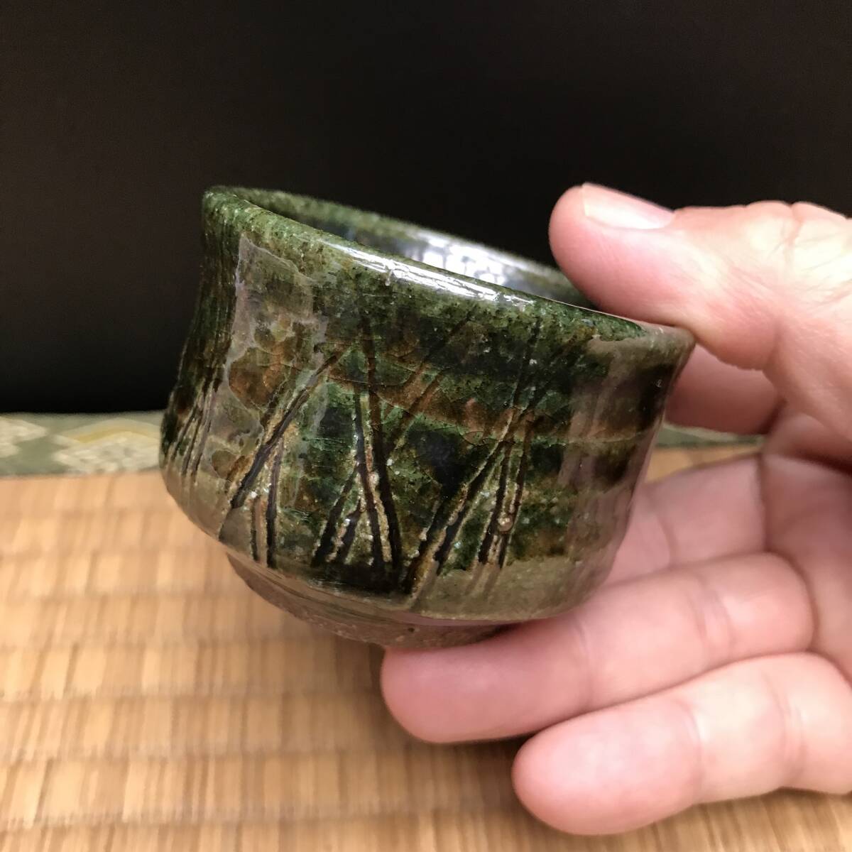Yahoo!オークション -「織部 ぐい呑み」(日本の陶磁) (陶芸)の Yahoo!オークション -「織部 ぐい呑み」(日本の陶磁) (陶芸)の