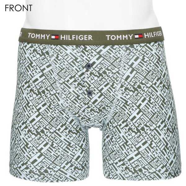 Tommy Hilfiger トミーヒルフィガー Button Fly Boxer Brief Print 前開き ボクサーパンツ メンズ