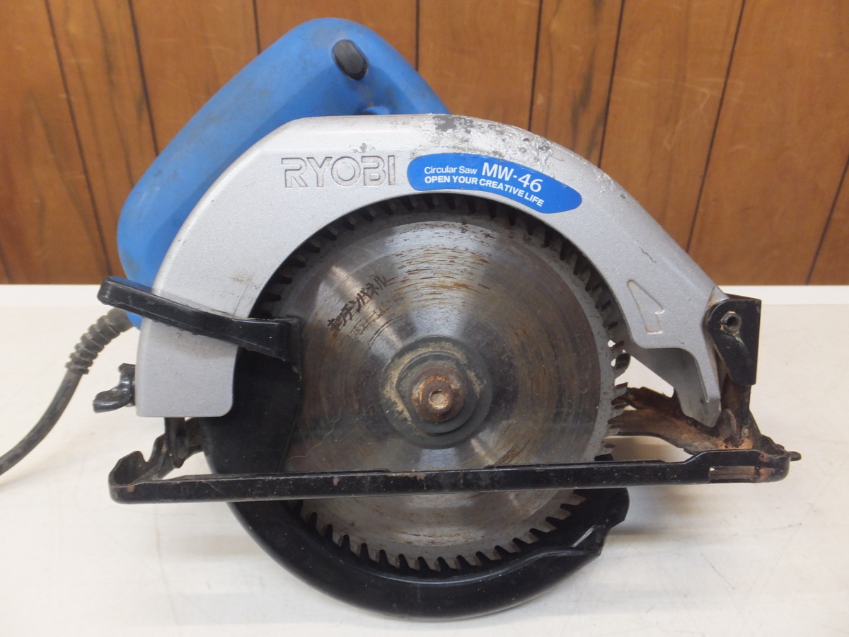 リョービ 電気丸ノコ MW-46A 100V 切込深さ46mm 610509A RYOBI 電動丸ノコ オンラインショッピング