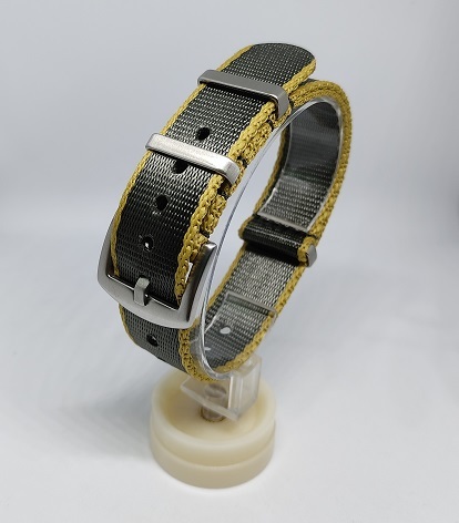 CWC NATOストラップ 20mm グレーxブラックPVD NATOナンバー印 CWC NATOストラップ 20mm グレーxブラックPVD NATOナンバー印