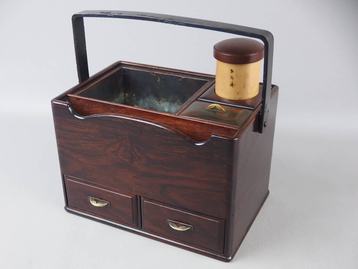 橘 * 煙草盆(一対) 唐木/紫檀 茶道具|木工、竹工芸 橘 * 煙草盆(一対) 唐木/紫檀 茶道具|木工、竹工芸