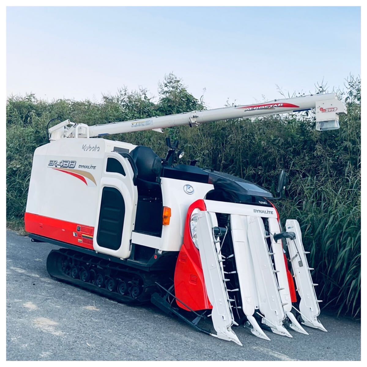 クボタコンバインER438#4PC付き#412時間#デバイダ付き