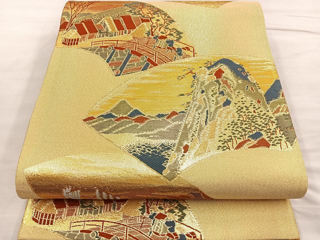 Yahoo!オークション -「東海道五十三次」(帯) (女性和服、着物 Yahoo!オークション -「東海道五十三次」(帯) (女性和服、着物