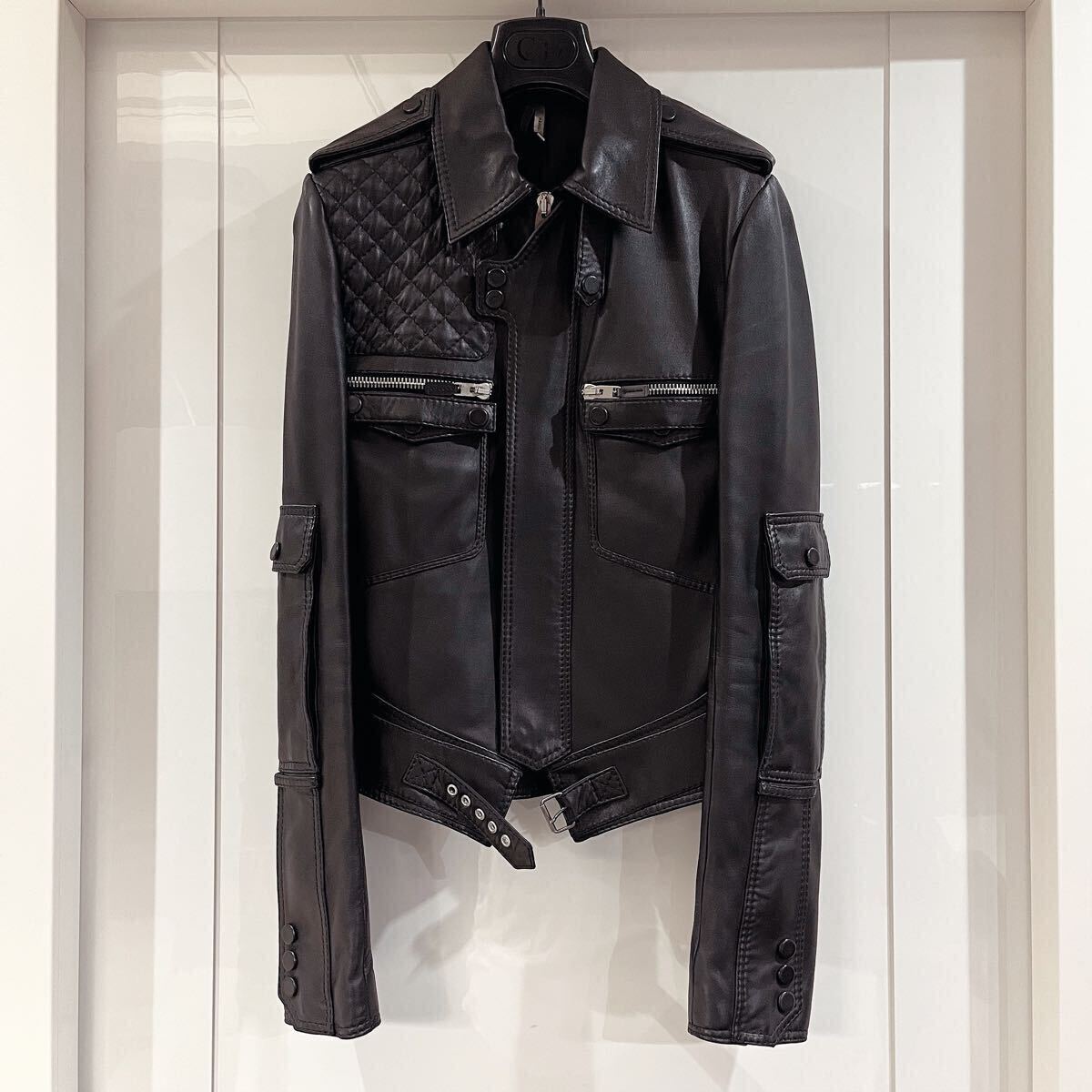Yahoo!オークション -「ディオールオム レザー ジャケット Yahoo!オークション -「ディオールオム レザー ジャケット